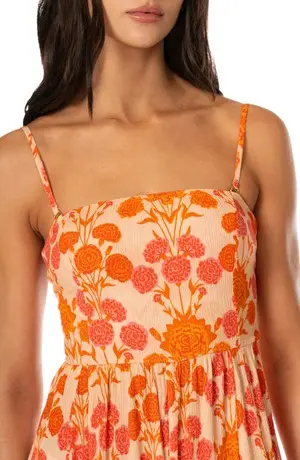MAAJI Primavera Lace-up Back Maxi Sundress
