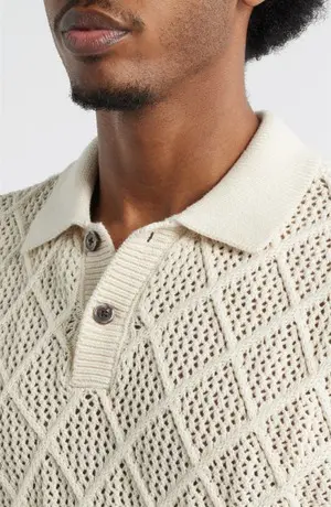 Obey Eryk Polo Sweater - Birch