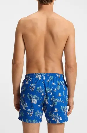 BOSS Piranha Swim Trunks - Blue