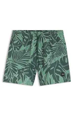 BOSS Piranha Swim Trunks - Open Green