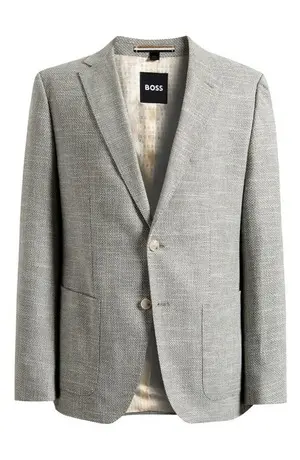 BOSS Hutson Slim-fit Slub Sport Coat