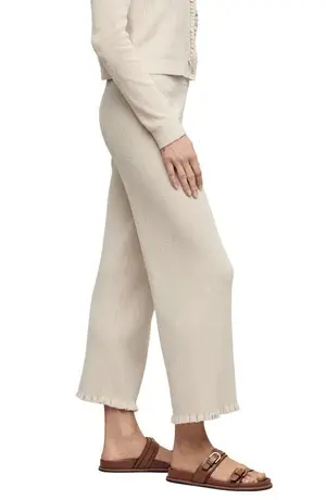Barefoot Dreams Cozychic Ultra Lite Ruffle Hem Rib Ankle Pants