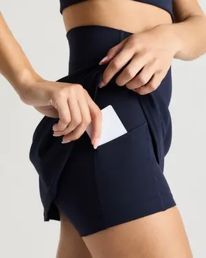 Quince Tennis Skort - Deep Navy