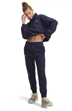 Under Armour Icon Fleece Joggers - Midnight Navy//white