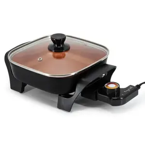 MEGACHEF 8 Inch Electric Skillet With Lid