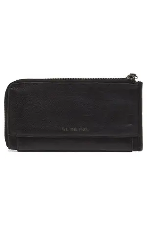 Free People We The Free Emerson Leather Wallet - Black