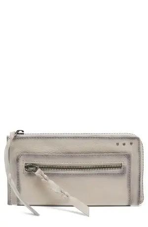 Free People We The Free Emerson Leather Wallet - Salt