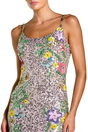 Mac Duggal Embellished Sleeveless Gown