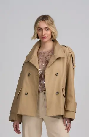 ELLE COLLECTION Cropped Trench