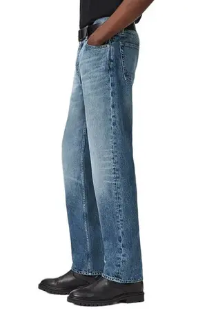 ALLSAINTS Reid Straight Fit Jeans - Light Indigo