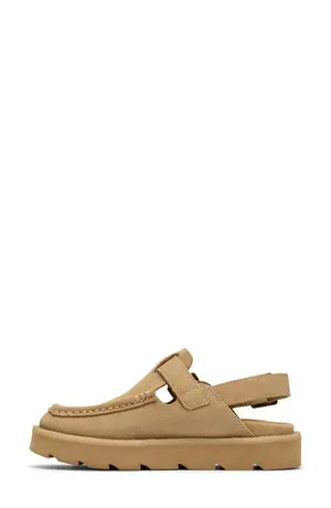 Clarks Meare Easy Slingback Mule - Maple Suede