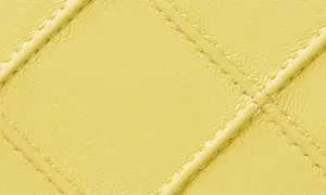 Tory Burch Fleming Charm Leather Zip Card Case - Yellow
