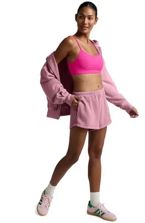 Beyond Yoga Cotton-blend Sweat Shorts - Washed Rich Raspberry