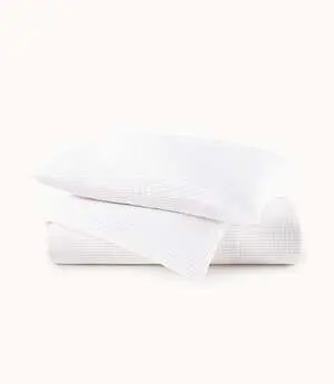 PEACOCK ALLEY Grid Duvet Cover - Berry