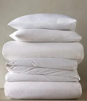 PEACOCK ALLEY Grid Duvet Cover