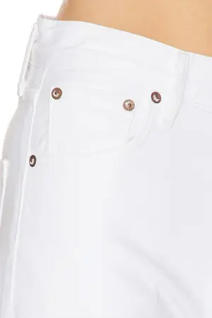 AGOLDE Ren High Rise Wide Leg Jeans - Marshmallow