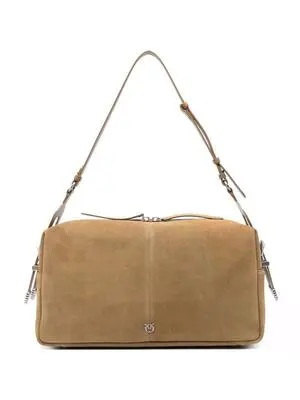 Pinko Suede Shoulder Bag - Neutrals