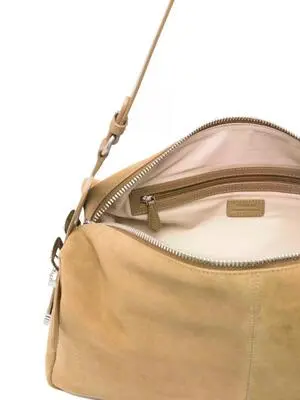 Pinko Suede Shoulder Bag - Neutrals