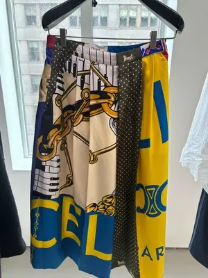 Celine Cropped Silk Trousers