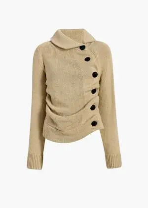 Khaite Lorrai Silk-cotton Cardigan - Beige