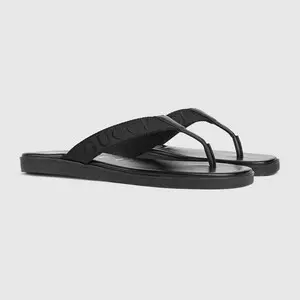Gucci Thong With Tonal Logo Fabric
