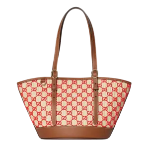 Gucci Small Gg Canvas Tote Bag - Red