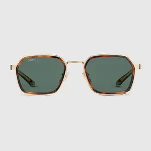Gucci Square Frame Sunglasses - Gold