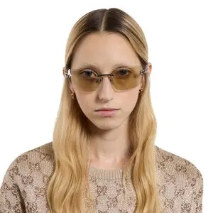 Gucci Frameless Square Sunglasses - Silver