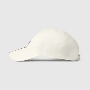 Gucci Cotton Baseball Cap With Web - Green