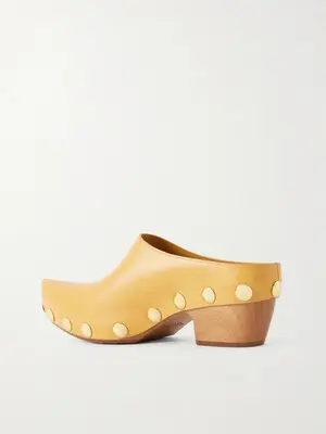Bottega Veneta Gondola Studded Leather Clogs - Neutrals