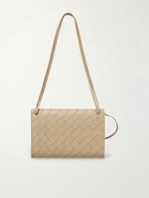 Bottega Veneta Andiamo Intrecciato Leather Pouch