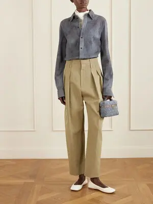 Bottega Veneta Bang Bang Intrecciato Suede Tote - Blue