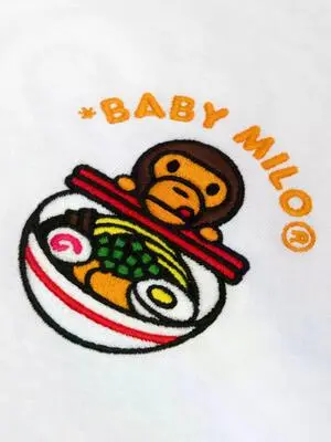 A BATHING APE Ramen-print T-shirt - White
