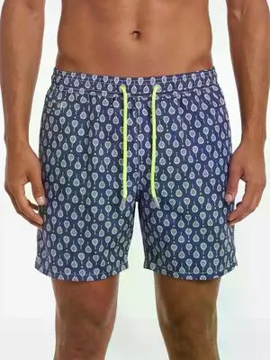 MC2 SAINT BARTH Patterned Drawstring Swim Shorts