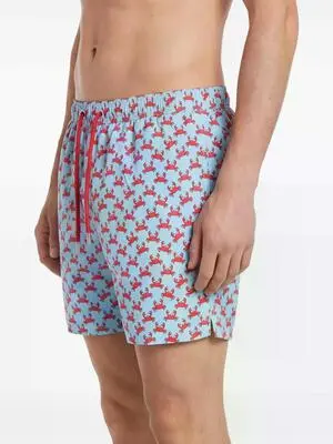 MC2 SAINT BARTH Crab Print Swim Shorts - Blue