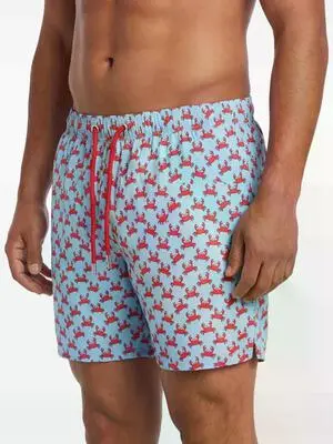 MC2 SAINT BARTH Crab Print Swim Shorts - Blue