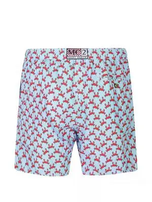 MC2 SAINT BARTH Crab Print Swim Shorts - Blue