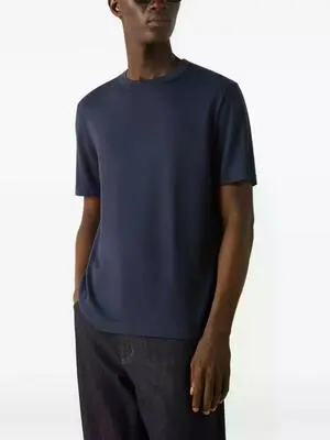 Zegna Wool T-shirt Blue