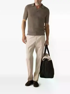 Zegna V-neck T-shirt - Brown