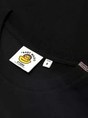 A BATHING APE Embroidered T-shirt - Black