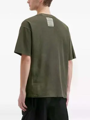 AFTERMATHS Waffle-texture T-shirt - Green
