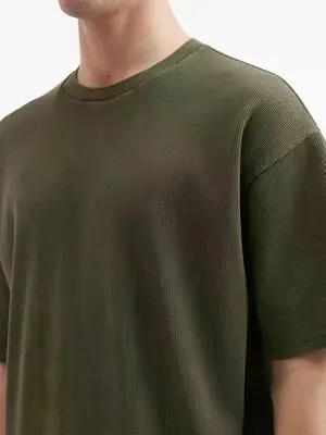 AFTERMATHS Waffle-texture T-shirt - Green