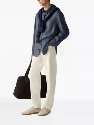 Zegna Buttoned Overshirt - Blue