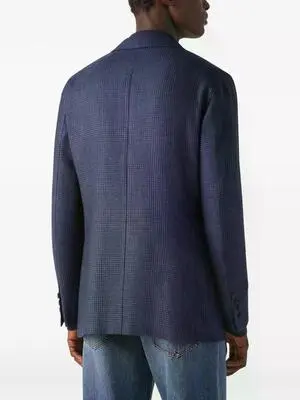 Zegna Checked Blazer - Blue