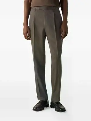Zegna Pleated Trousers - Grey