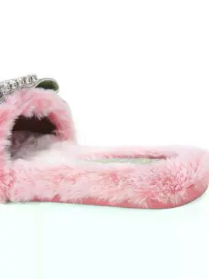 Kurt Geiger Crystal Bow Cosy Slides