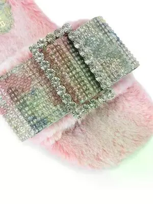 Kurt Geiger Crystal Bow Cosy Slides