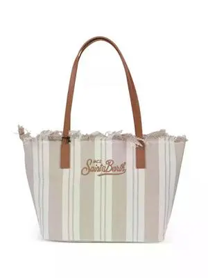 MC2 SAINT BARTH Striped Fringed Bag