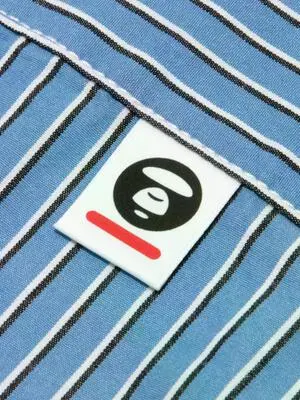 AAPE BY *A BATHING APE Striped Patch Shirt