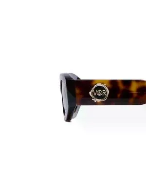 Viktor & Rolf Oval-frame Sunglasses - Brown